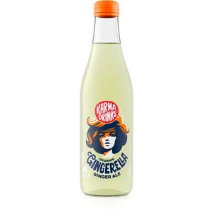 Karma Drinks Organic Gingerella Ginger Ale , NRB, 300 ml x 24