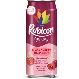 Rubicon Spring Sparkling Black Cherry Raspberry, Can, 330 ml x 12