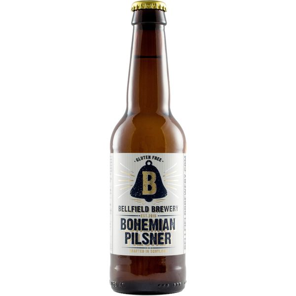 Bellfield Bohemian Pilsner Gluten Free Can, 330 ml x 12