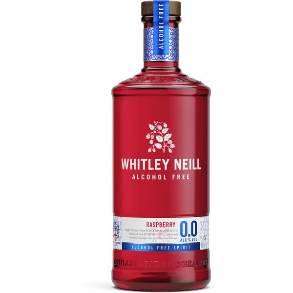 Whitley Neill Raspberry Non-Alcoholic Gin, 70 cl x 6